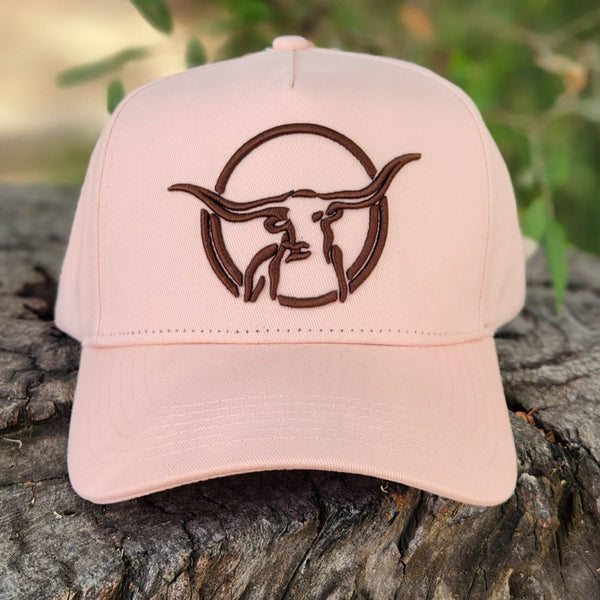 Texas Longhorn Tours baseball cap (pink) - Bethel Saddlery