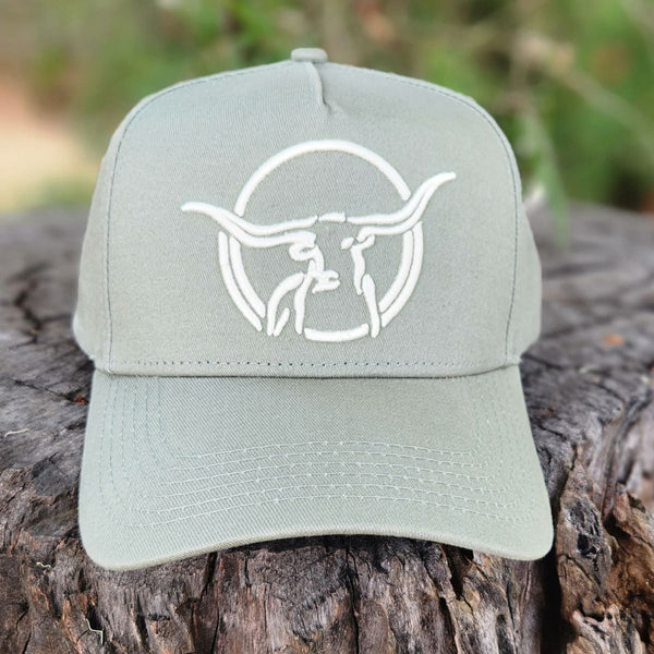 Texas Longhorn Tours baseball cap (sage) - Bethel Saddlery