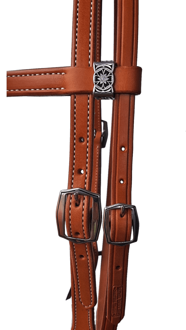 Headstall - Double & Stitched - Bethel Saddlery